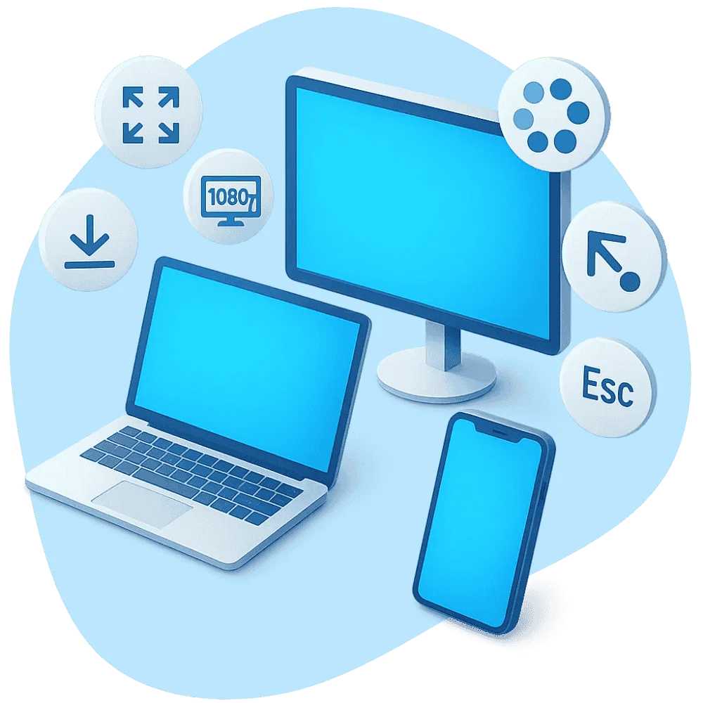 Blue Screen Background - Fullscreen Online Tool 2025